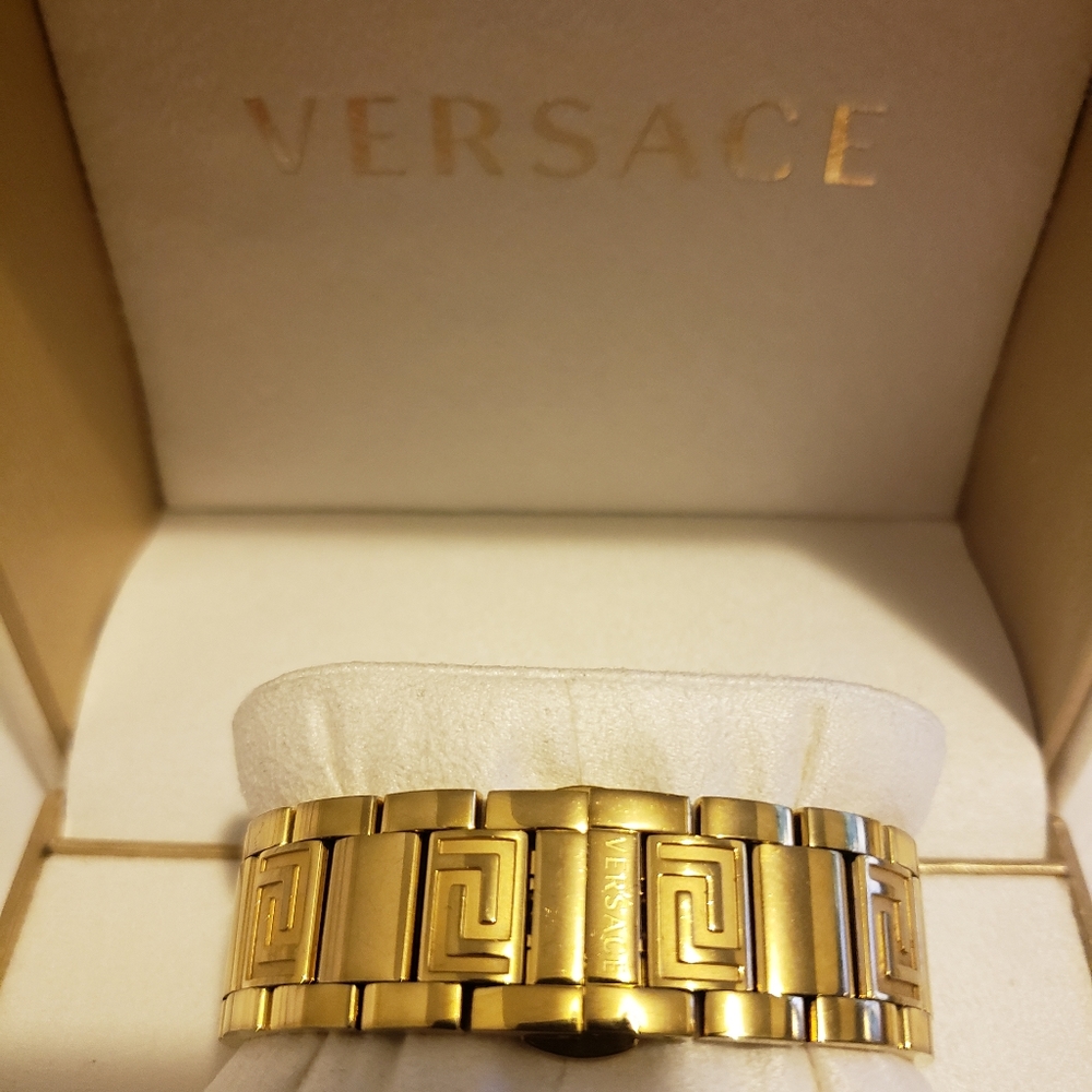 Versace Reve Chronograph Stainless Steel And Gold - Gem